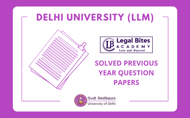 DU LLM 2015 Solved Paper | DU LLM Entrance Solved Papers PDF – Legal 60