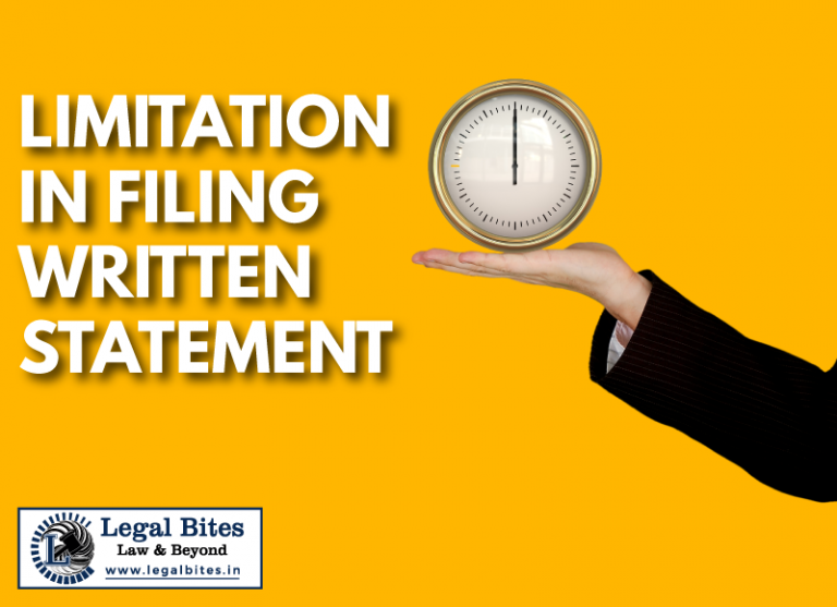 Limitation for Filing Written Statement under CPC – Legal 60
