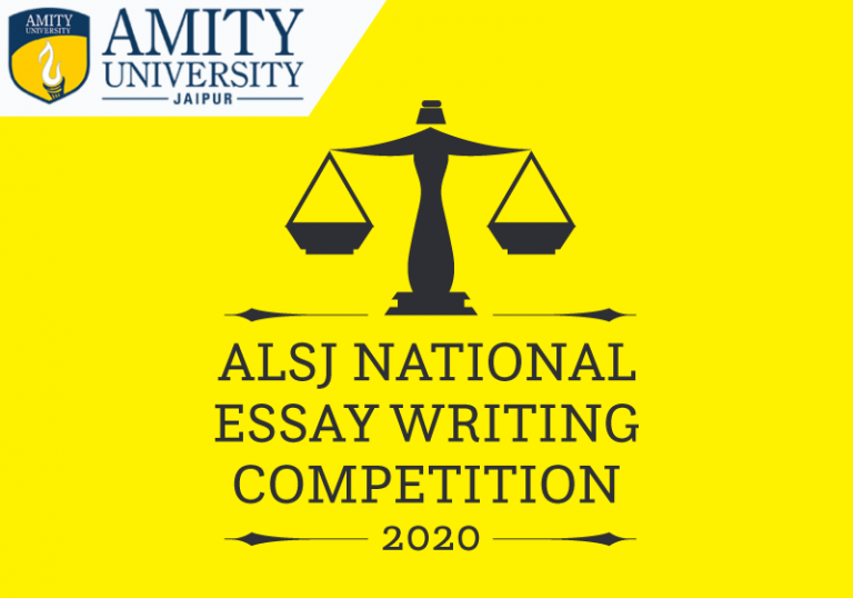 ALSJ National Essay Writing Competition 2020 | Amity Jaipur – Legal 60