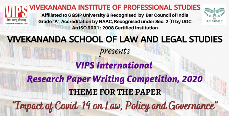 International Research Paper Writing Competition 2020 | VIPS – Legal 60