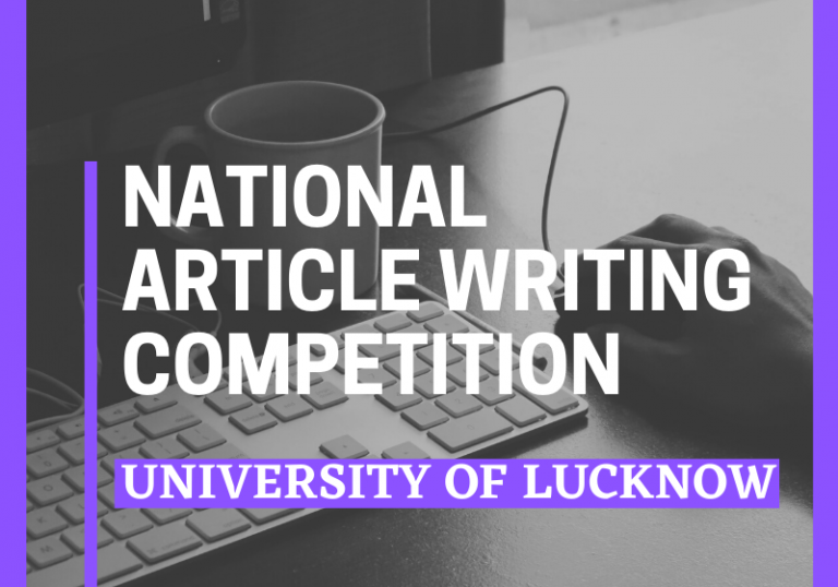 National Article Writing Competition 2020 | University of Lucknow ...