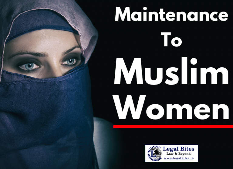 Maintenance To Muslim Women – Legal 60