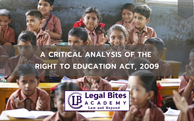 A Critical Analysis of the Right to Education Act, 2009 – Legal 60