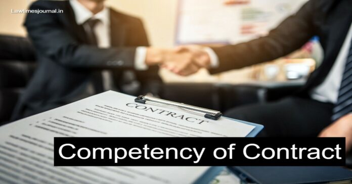 A Detailed Analysis of Provisions Related to Competency to Contract ...