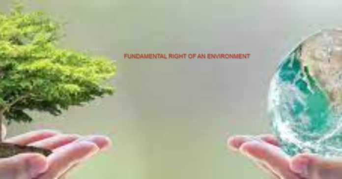 Fundamental Right of a clean and healthy environment – Legal 60