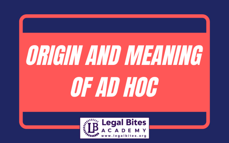 Doctrine of Ad Hoc – Legal 60