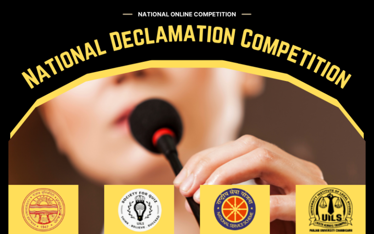 Declamation Competition (National Online Competition) | UILS, Punjab ...