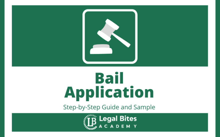 Bail Application: Step-by-Step Guide and Sample – Legal 60
