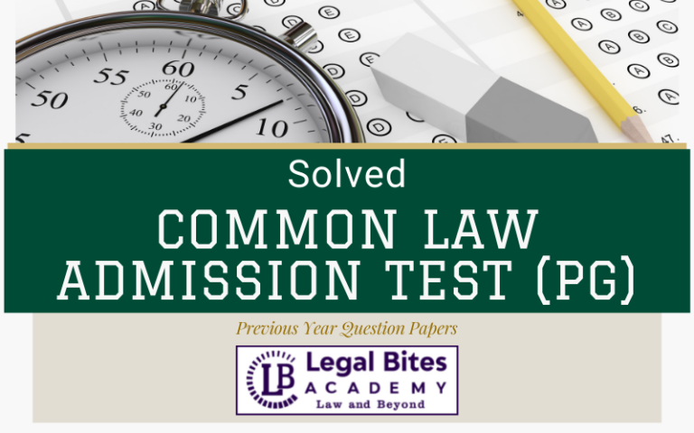 CLAT PG 2019 Solved Paper | CLAT PG Entrance Solved Papers PDF – Legal 60