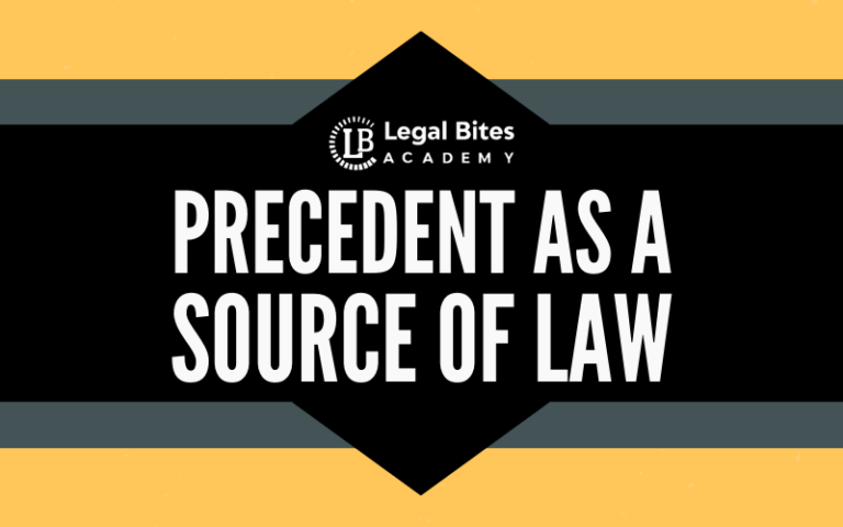 Precedent as a Source of Law – Legal 60