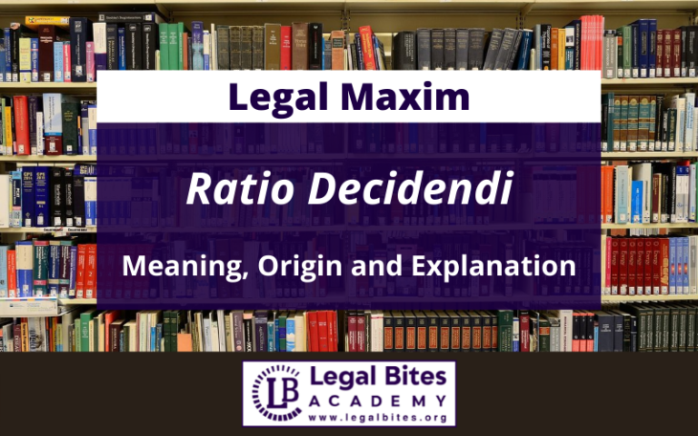Ratio Decidendi: Origin, Meaning and Explanation – Legal 60