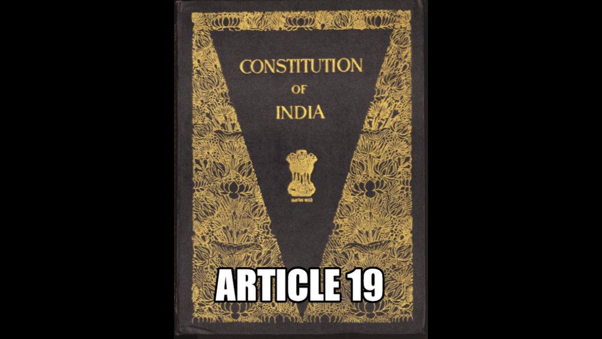 Article 19 Constitution of India – Legal 60