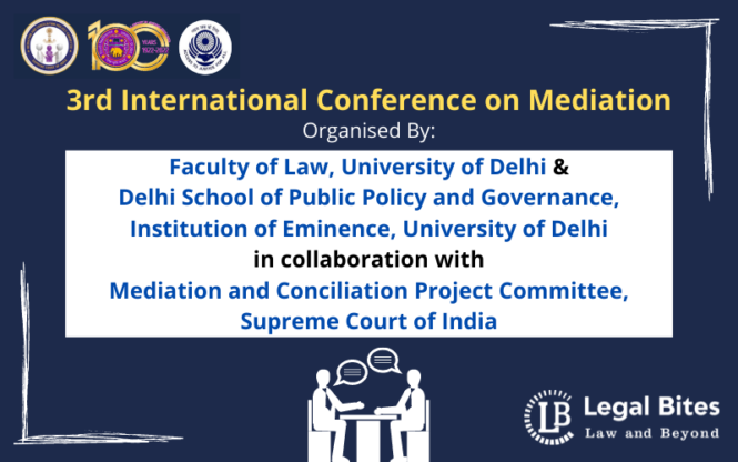 3rd International Conference on Mediation | University of Delhi | DSPP ...