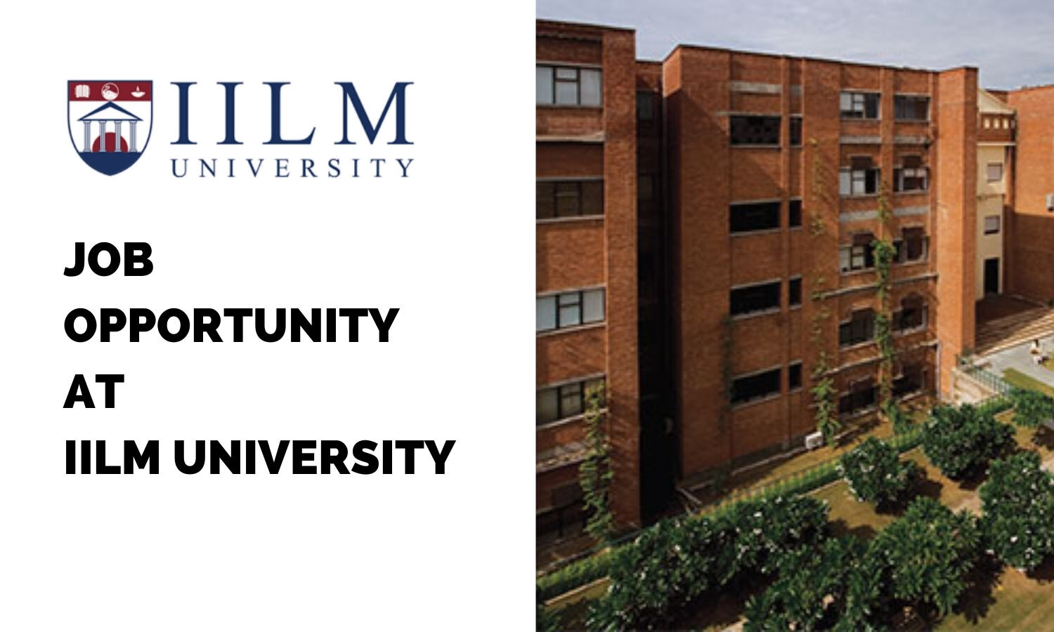 Job Opportunity: Professor at IILM University Gurugram – Legal 60 Job Opportunity: Professor at IILM University Gurugram – Legal 60