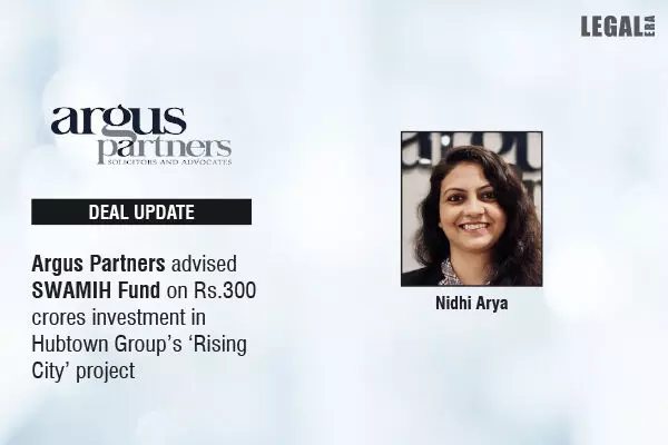Argus Partners Advised SWAMIH Fund On Rs.300 Crores Investment In ...