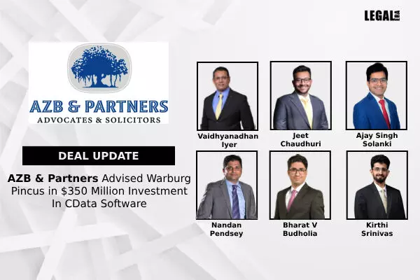 AZB & Partners Advised Warburg Pincus in $350 Million Investment In CData Software – Legal 60